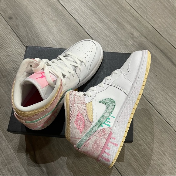 Jordan | Shoes | Air Jordan Mid Paint Drip Ice Cream | Poshmark